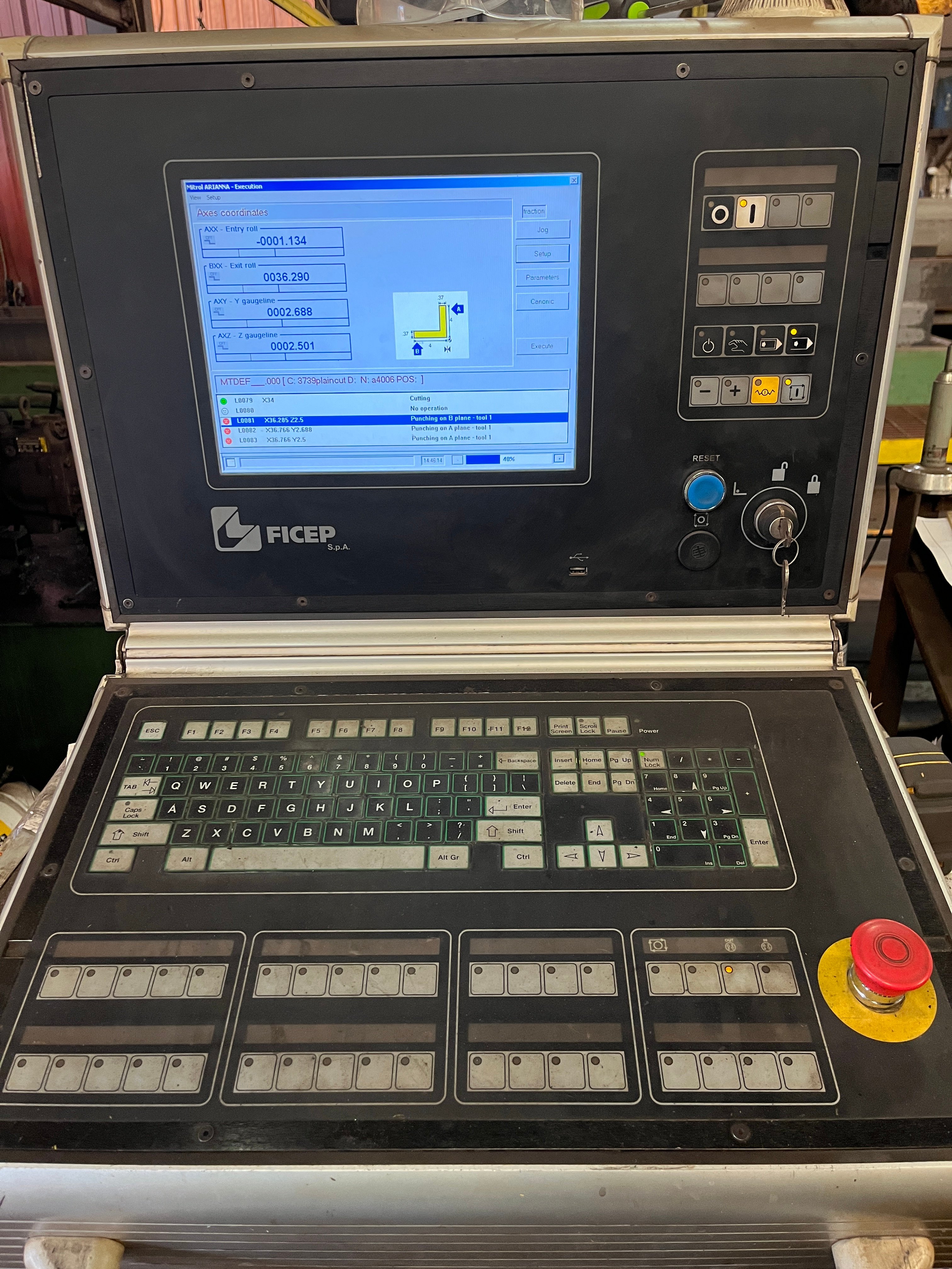 2002 Ficep A-152 Angle Line